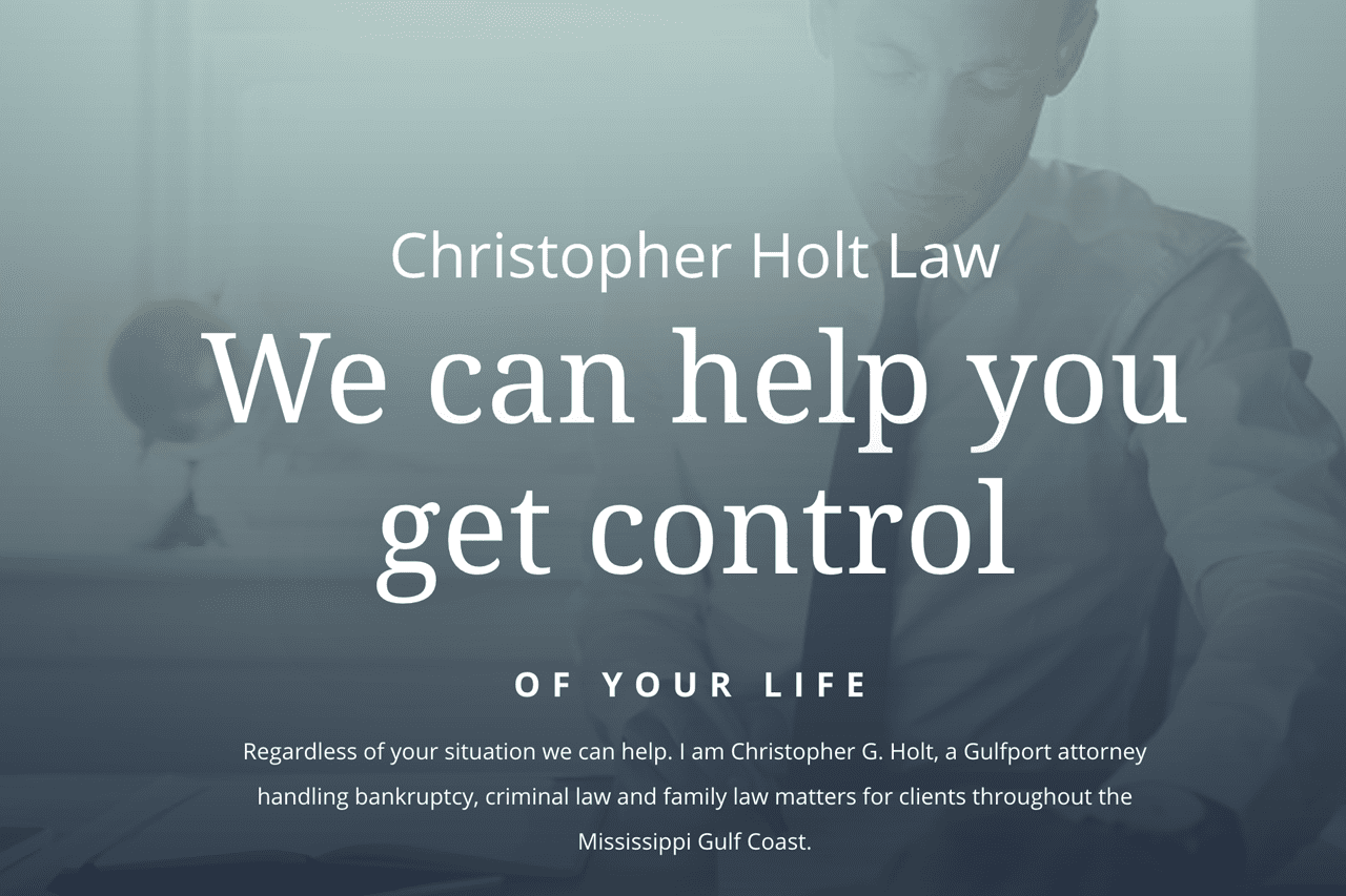 Gulfport Lawyer Chris Holt | Christopher Holt Law